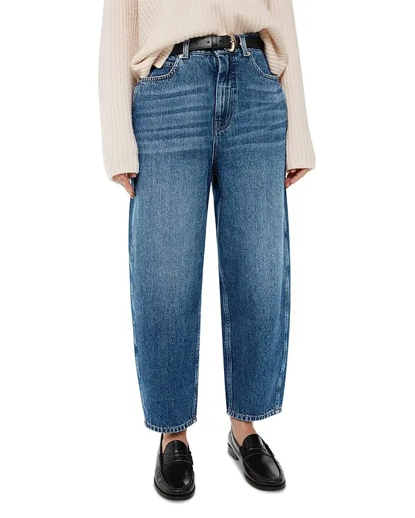 Whistles Petite High-rise Barrel Leg Jeans