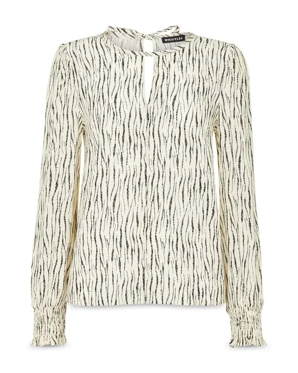 Whistles Shibori Stripe Blouse