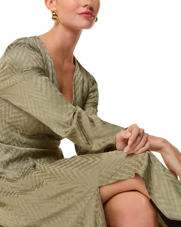 Whistles Jacquard Midi Dress