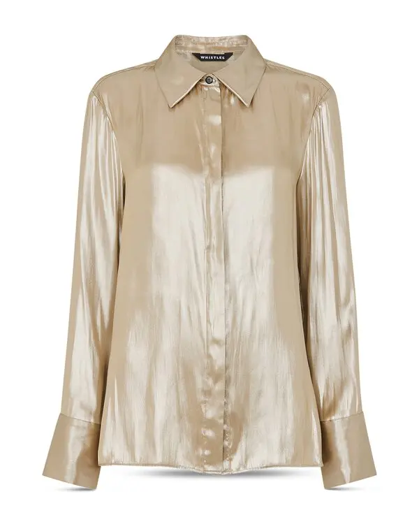 Whistles Lucie Metallic Shirt