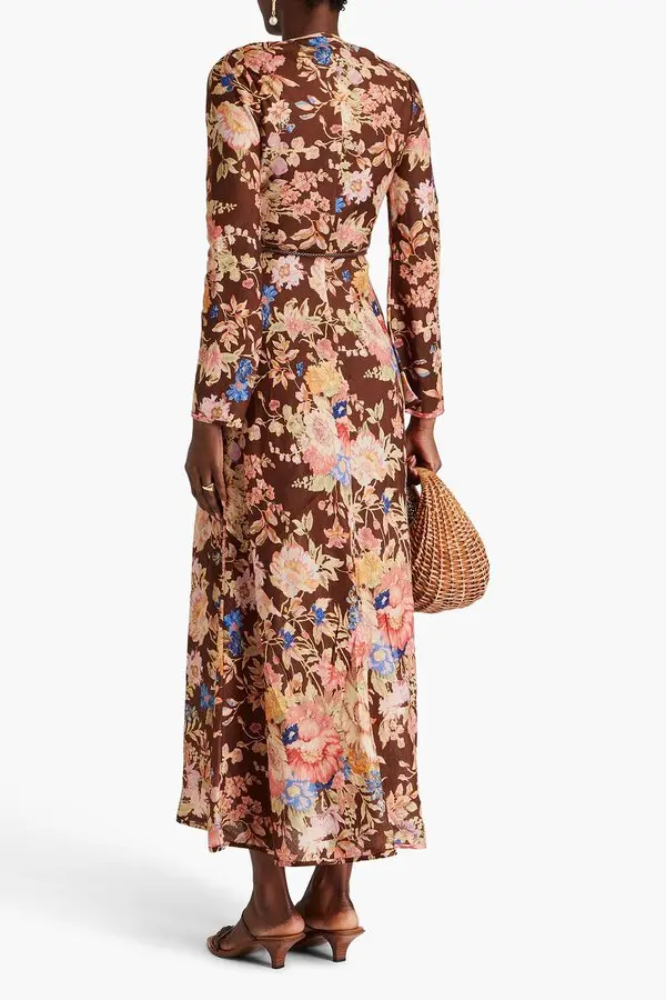 Zimmermann Floral-print Linen Maxi Dress