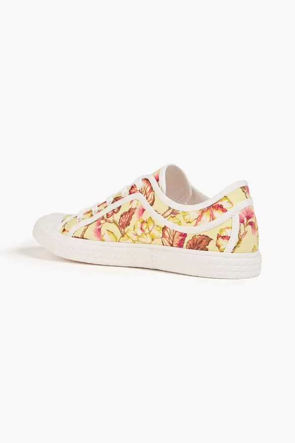 Zimmermann Paisley-print Linen Sneakers - Yellow