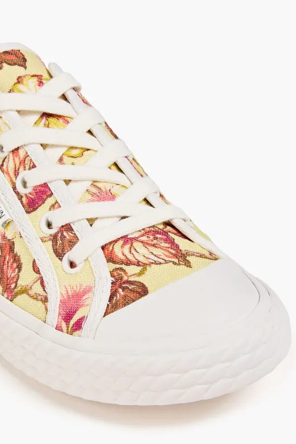 Zimmermann Paisley-print Linen Sneakers - Yellow