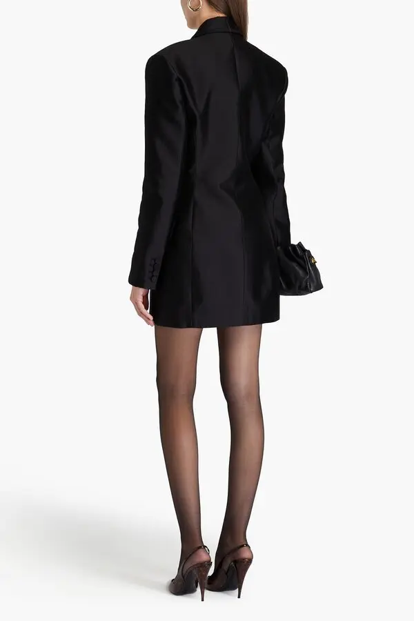 Zimmermann Wool And Silkblend Tuxedo Dress