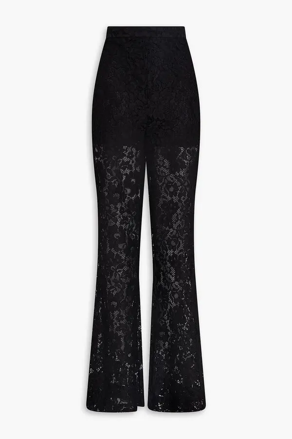 Zimmermann Corded Lace Flared Pants - Black
