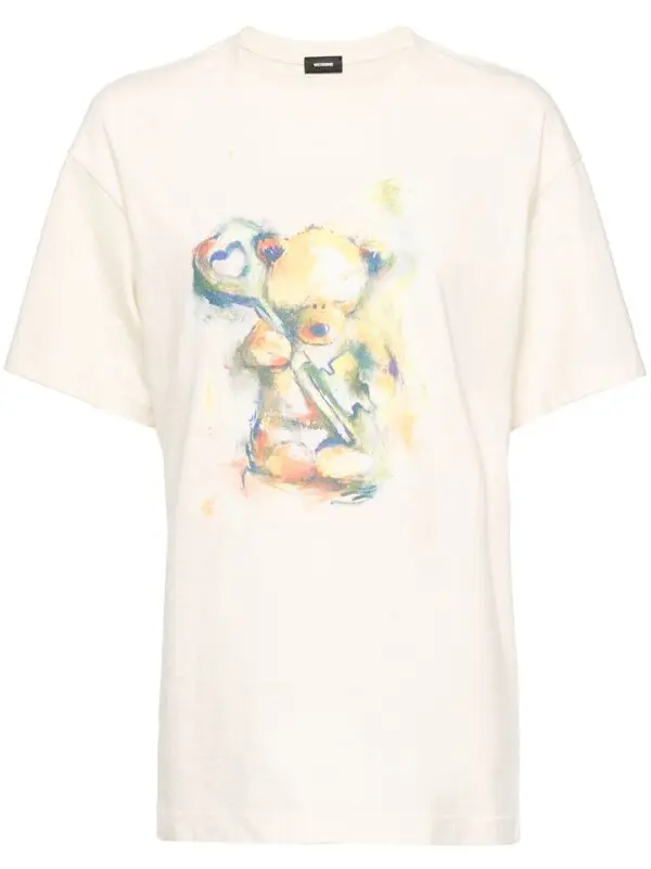 We11Done Teddy Printed T-shirt - Neutrals