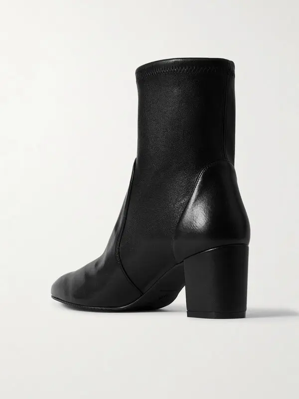 STUART WEITZMAN Yuliana Leather Ankle Boots - Black