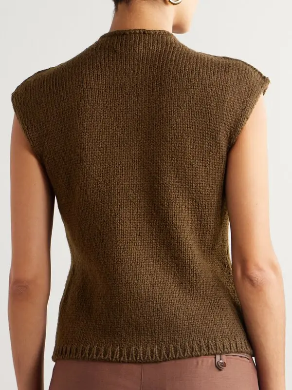 LEMAIRE Cable-knit Wool-blend Vest