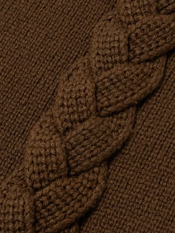 LEMAIRE Cable-knit Wool-blend Vest