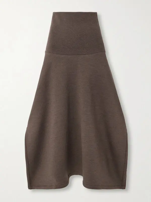 LEMAIRE Wool And Cotton-blend Jersey Midi Skirt