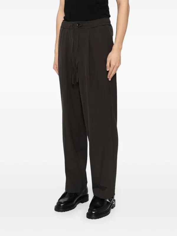 Attachment Drawstring-waistband Wool Trousers