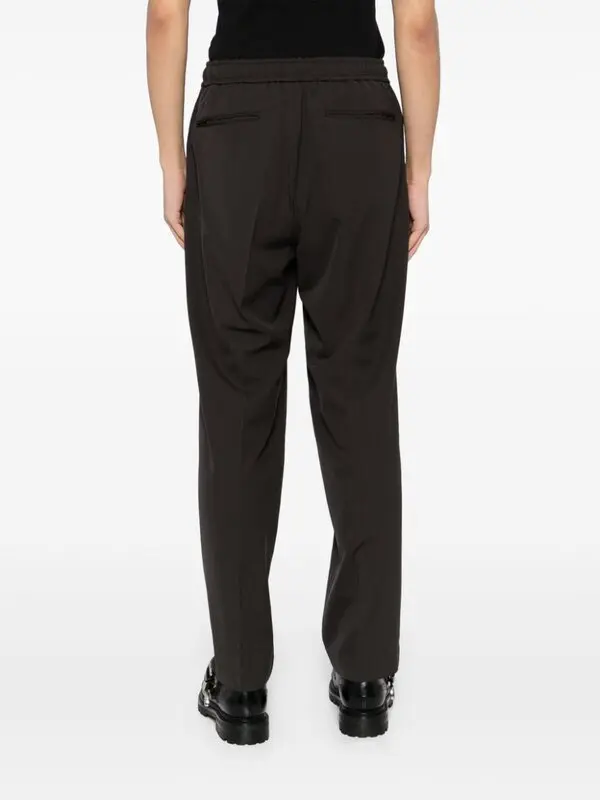 Attachment Drawstring-waistband Wool Trousers