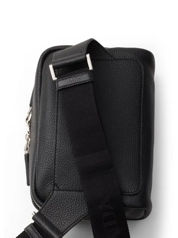 Prada Brique Leather Bag - Black