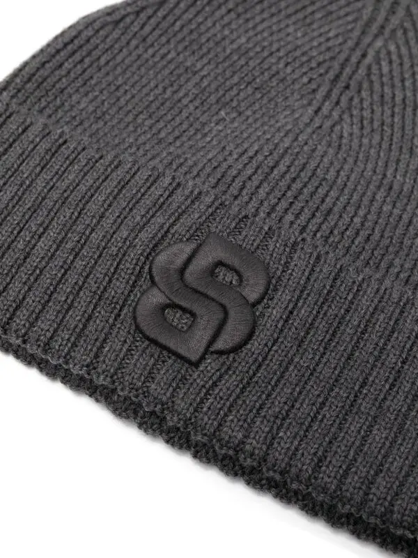 BOSS Logo-embroidered Beanie