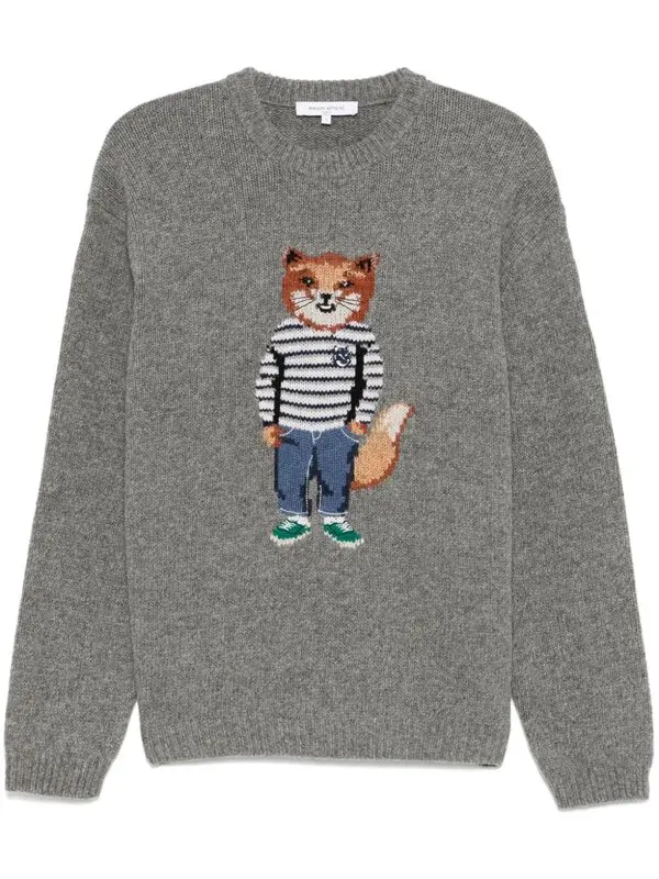 Maison Kitsuné Dressed Fox-intarsia Sweater