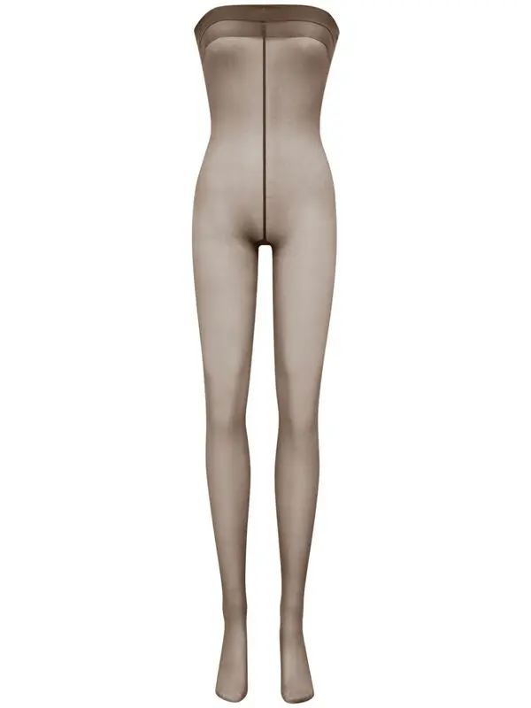 Saint Laurent Jumpsuit Tights - Brown