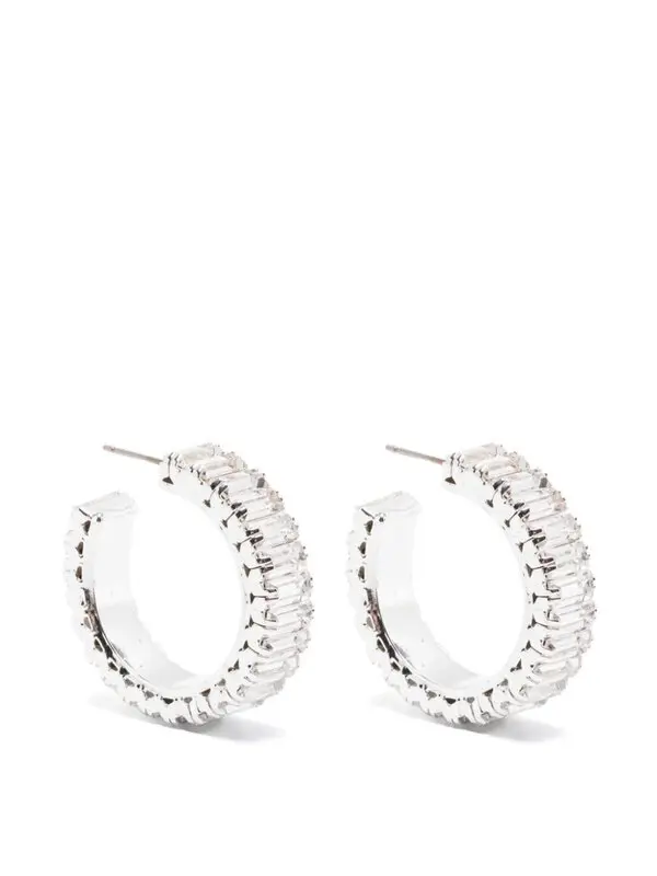 Magda Butrym Baguette Half-hoop Earrings - Silver