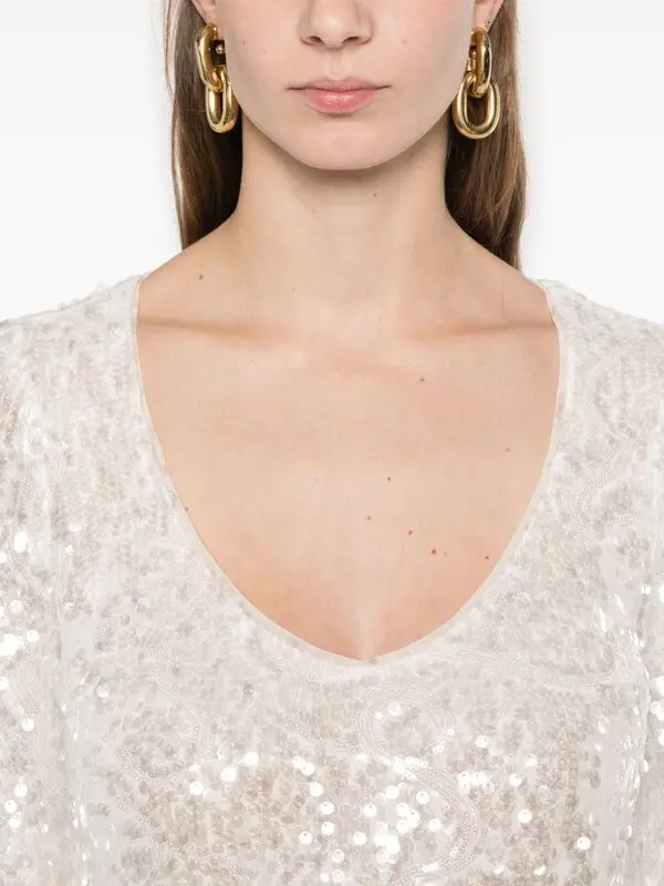 Patrizia Pepe Sequin-embellished Midi Dress
