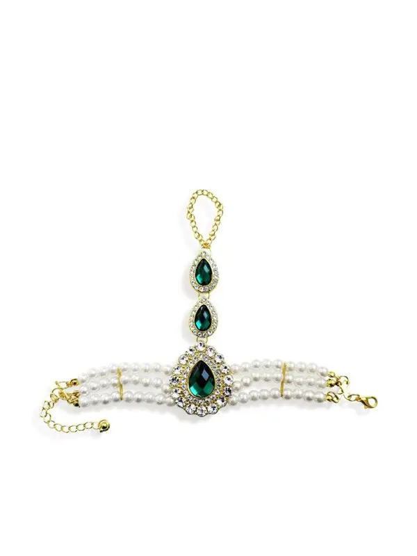 HZMER JEWELLERY Crystal-embellished Bracelet - Green