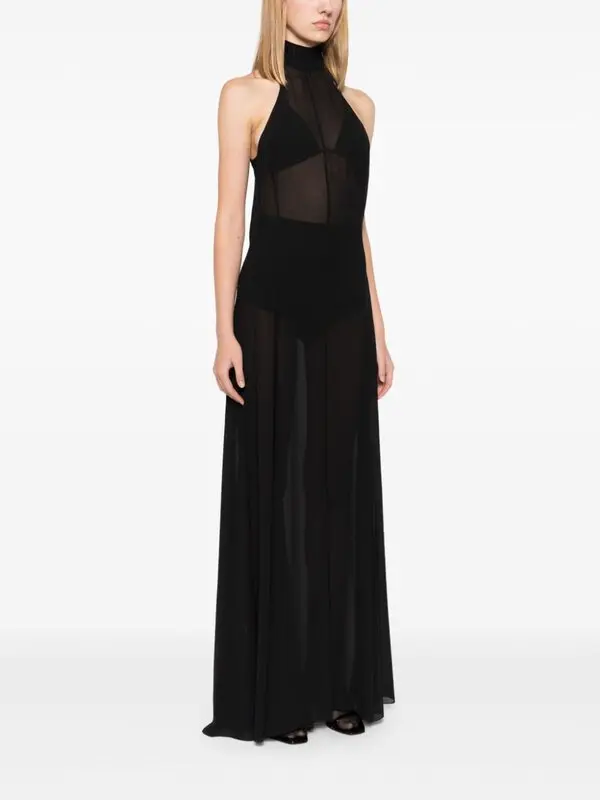 Patrizia Pepe Sheer Maxi Dress