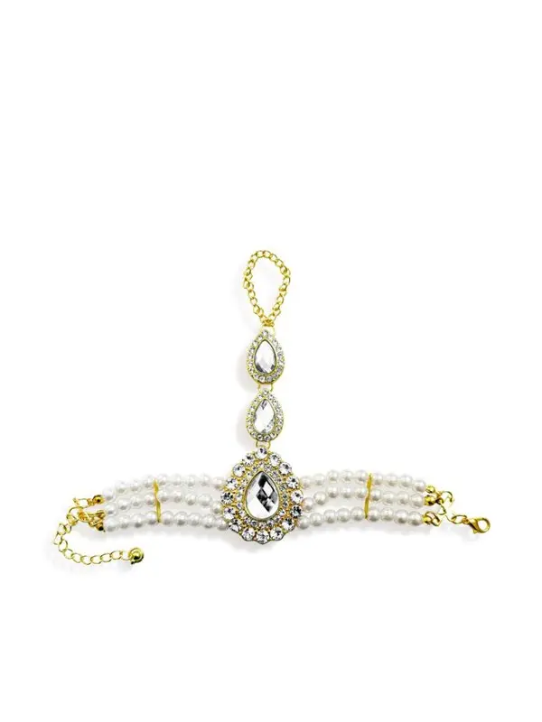 HZMER JEWELLERY Crystal-embellished Bracelet - White