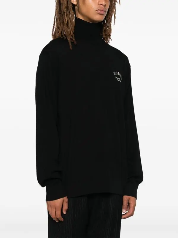 Iceberg Turtleneck Virgin Wool Sweater