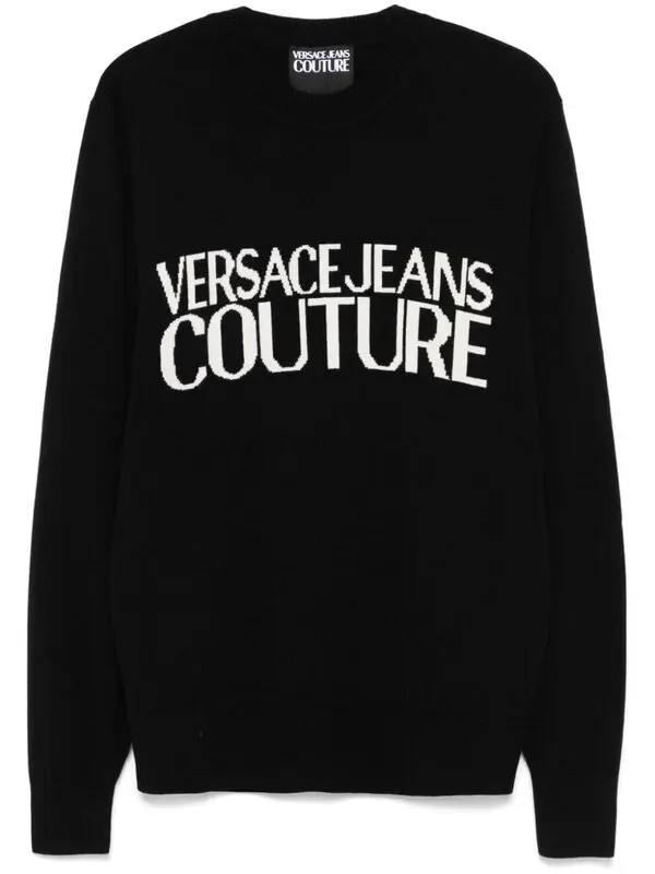 Versace Logo-intarsia Sweater