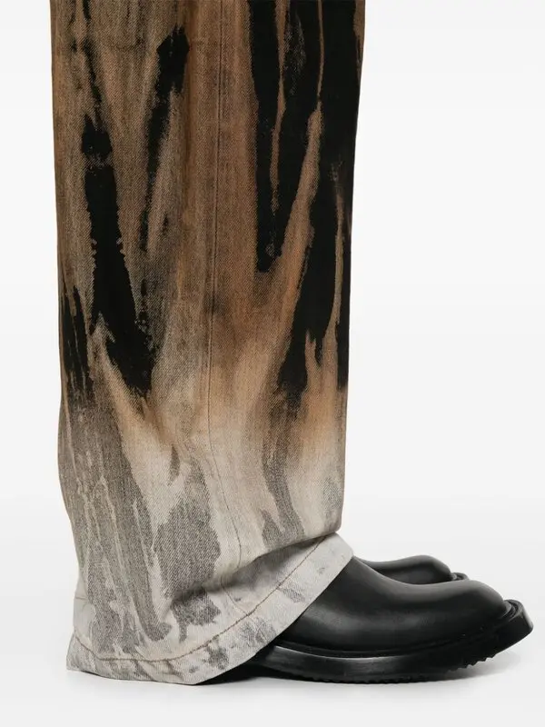 Rick Owens Geth' Wide Leg Jeans - Black
