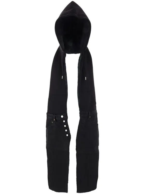 BLESS Hooded Scarf - Black