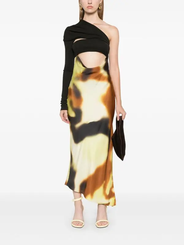 Nanushka Draped-detail Open-back Midi Dress