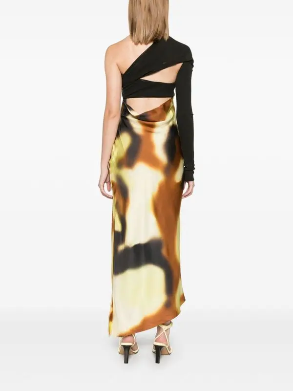 Nanushka Draped-detail Open-back Midi Dress