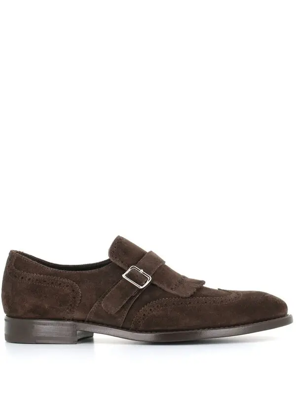 HENDERSON BARACCO Suede Monk Shoes - Brown