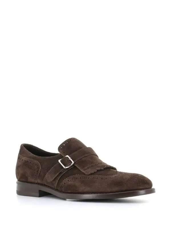 HENDERSON BARACCO Suede Monk Shoes - Brown
