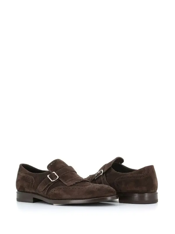 HENDERSON BARACCO Suede Monk Shoes - Brown