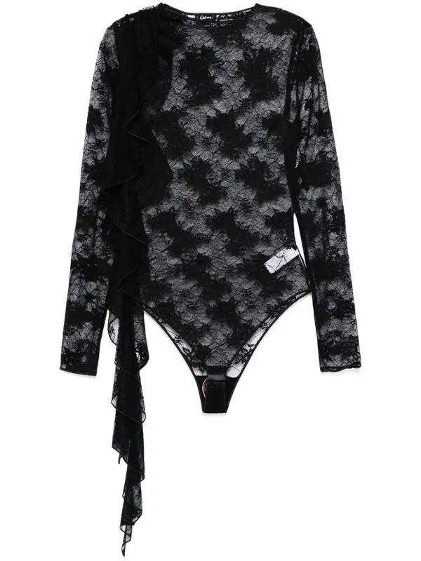 Oseree Scarf-detail Bodysuit