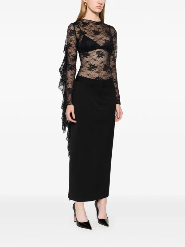 Oseree Scarf-detail Bodysuit