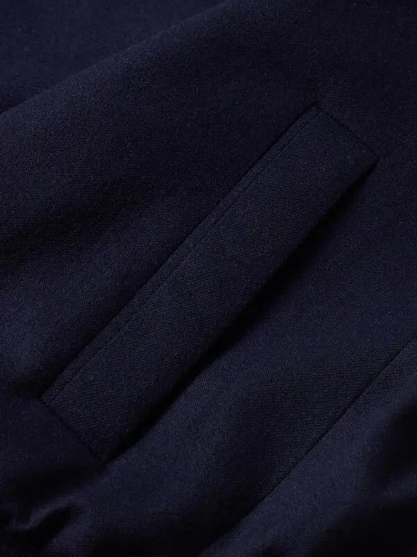 Mr P. Padded Cashmere-blend Bomber Jacket - Blue