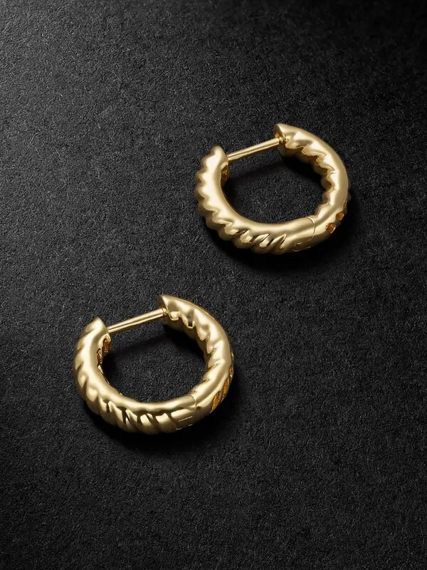 ANITA KO Zoe Small 18-karat Hoop Earrings - Gold