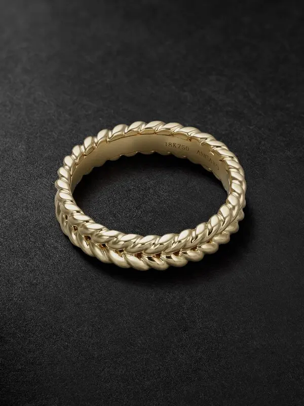 ANITA KO 18-karat Braided Ring
