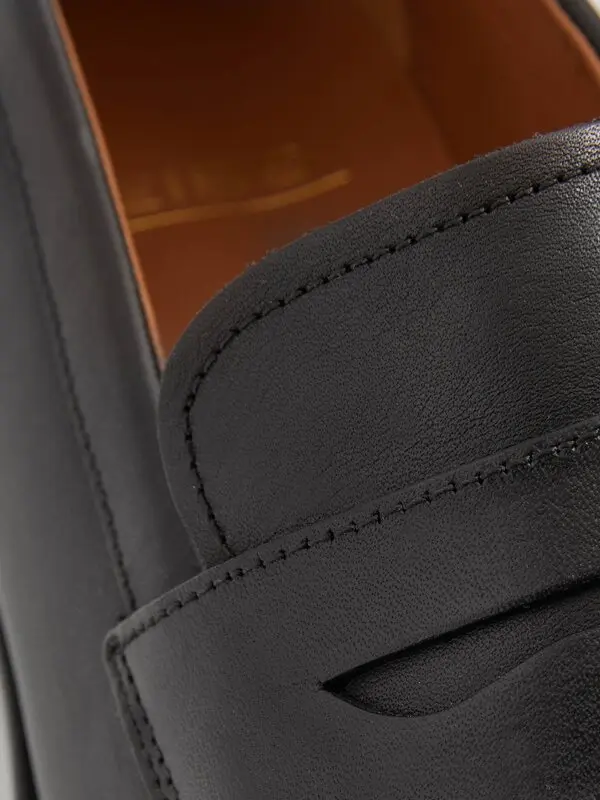 REISS Gartlett Leather Saddle Loafers