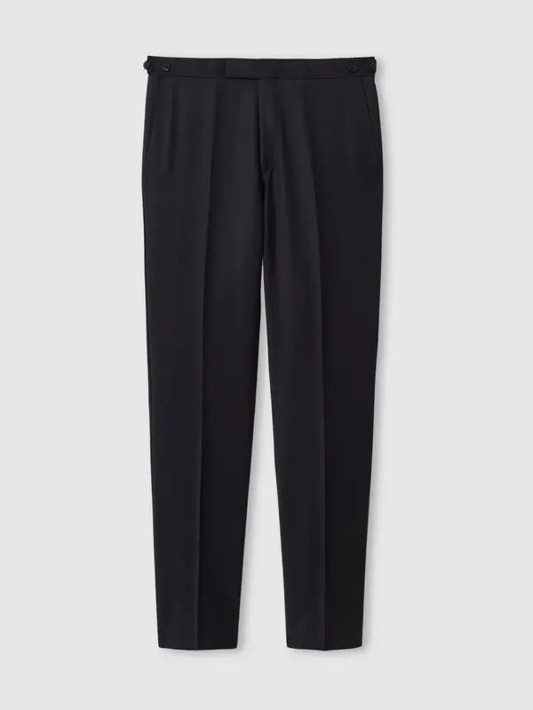REISS Aspire Slim-fit Wool Trousers - Navy