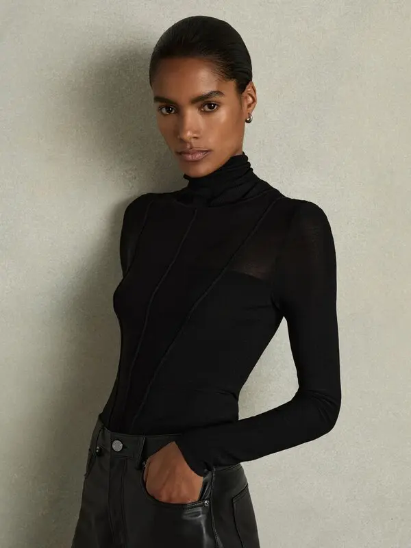 REISS Serena Seamed Top