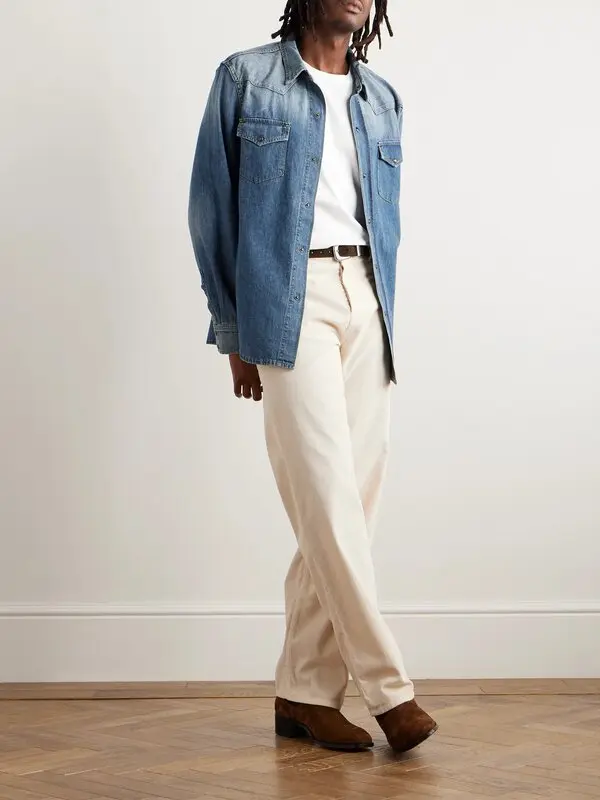 NILI LOTAN Travis Denim Shirt