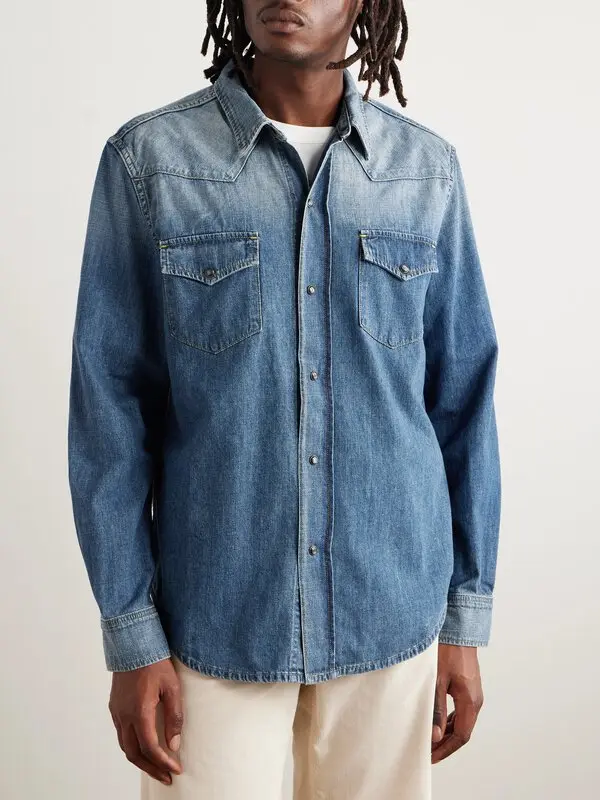 NILI LOTAN Travis Denim Shirt