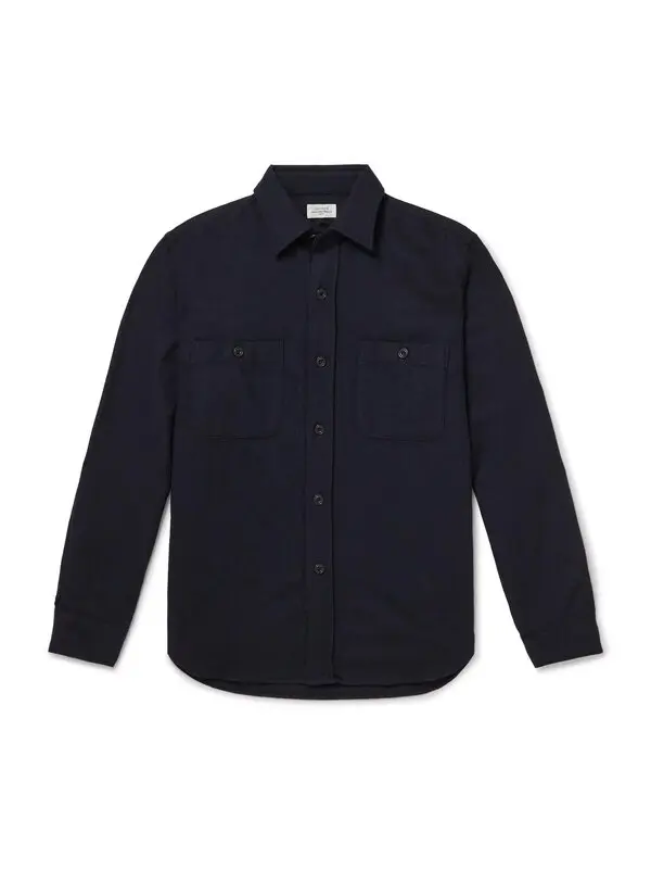 Hartford Percey Wool-blend Flannel Shirt