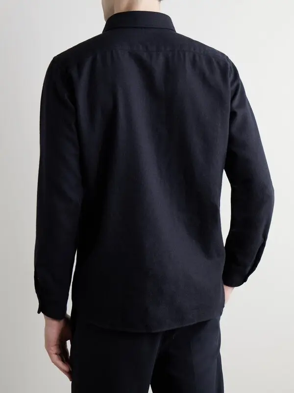 Hartford Percey Wool-blend Flannel Shirt