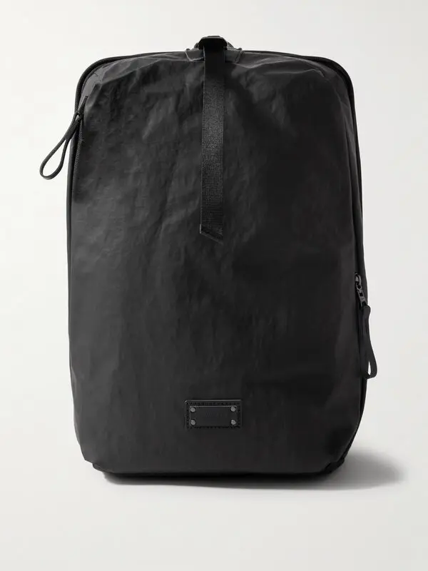 MASTER-PIECE CO Bump L Canvas And Leather-trimmed Cordura® Nylon Backpack - Black