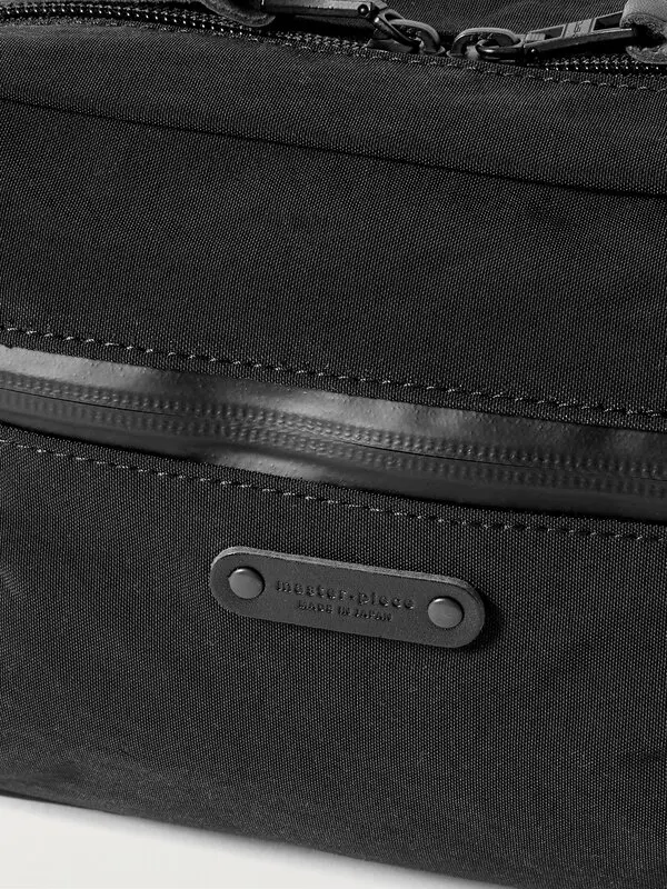 MASTER-PIECE CO Root S Leather-trimmed Nylon Messenger Bag