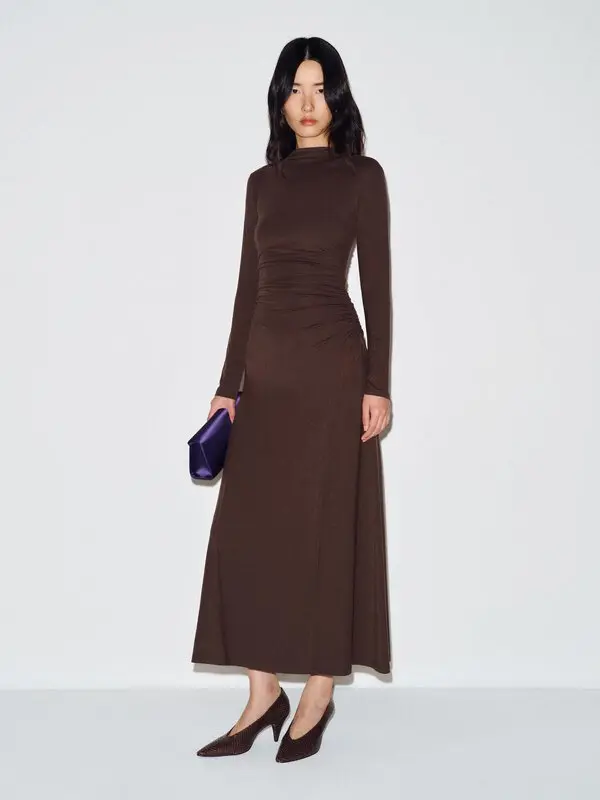 REFORMATION Nemy Knit Dress - Cafe