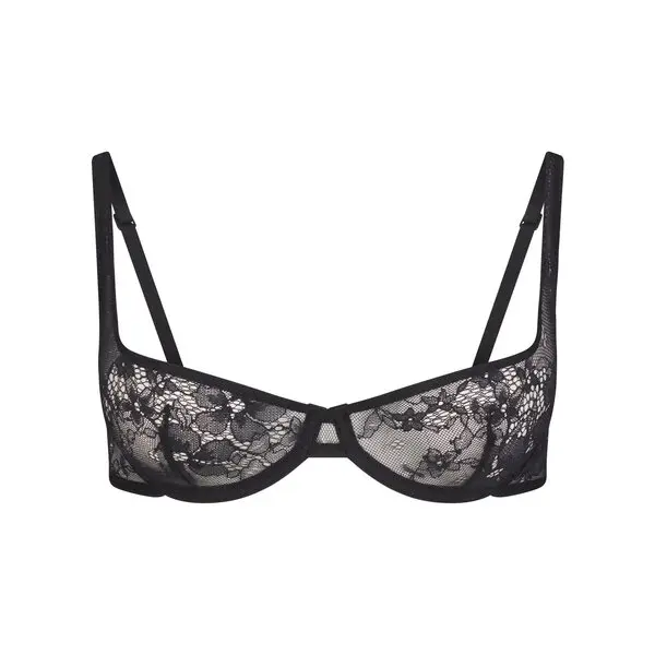 SKIMS Ultra Fine Lace Skimpy Scoop Bra